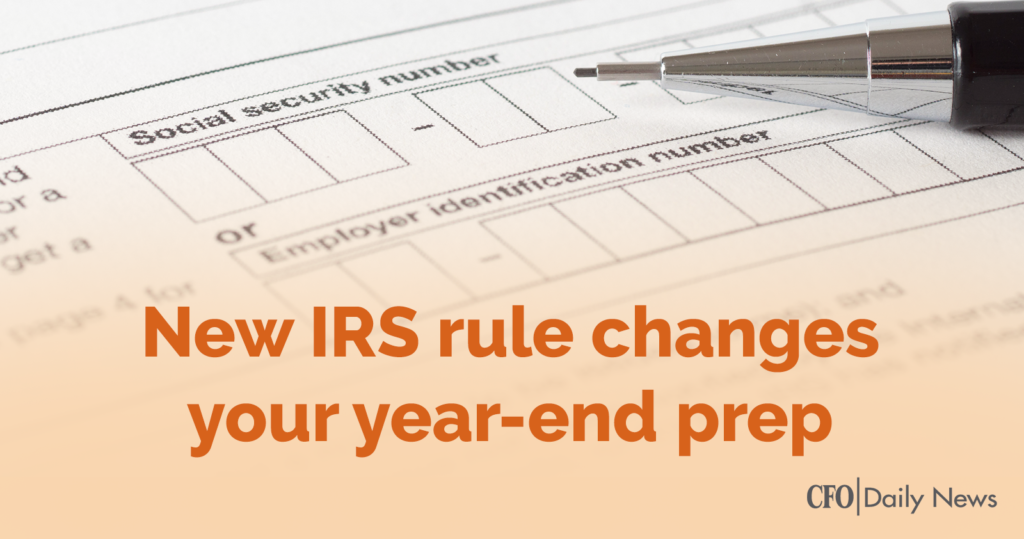 New IRS rule changes your year-end prep - Resourceful Finance Pro